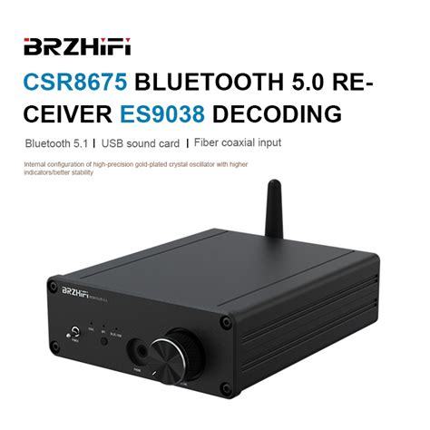 Brzhifi Audio Csr8675 Qcc5125 Dac Bluetooth 5 1 Receiver Es9038