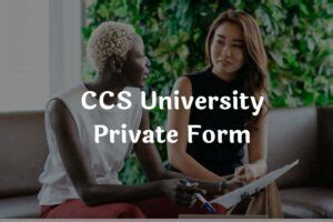 CCS University Private Form 2023 UG PG Regular Private Exam Dates
