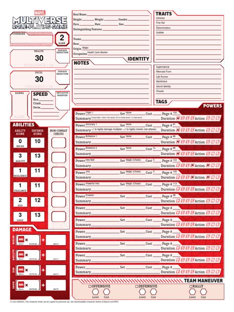 Marrpgp Character Sheet Color Fillable 1 Pdf