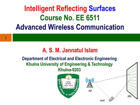 Intelligent Reflecting Surfaces Pptx Internet Of Things Internet