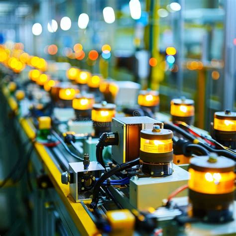 Close Up Of Electric Vehicle Battery Cell Mass Production Assembly Line