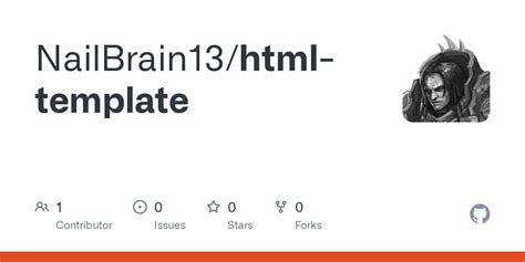 GitHub NailBrain Html Template