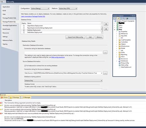 Visual Studio 2010 How To Package Publish SQL Databases With ASP NET MVC 2 Website Stack