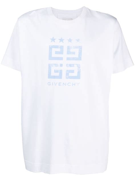 Givenchy Logo Print Cotton T Shirt White Farfetch