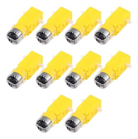 Motor Motorreductor Amarillo Arduino 5v 3 9v Set X 10 Pcs Cuotas Sin Interés