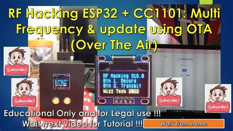 Cloning Rf Hack Alarm Motor Esp32 Cc1101 Part1 Youtube