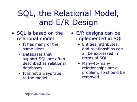 Ppt Sql Data Definition Powerpoint Presentation Free Download Id