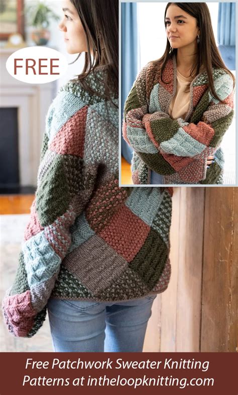 Patchwork Knitting Patterns Sweater Woman Spring Summer Models Patchwork Knitting Patterns Sweater Woman Spring Summer Models