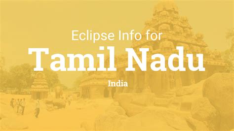 Eclipses In Tamil Nadu India