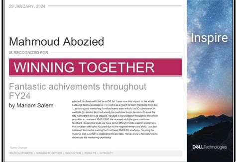 Mahmoud Hatem Abozied On Linkedin Im So Proud For Receiving Dell