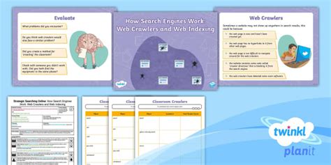 Computing Strategic Searching Online How Search Engines Work Year 5 Lesson 4
