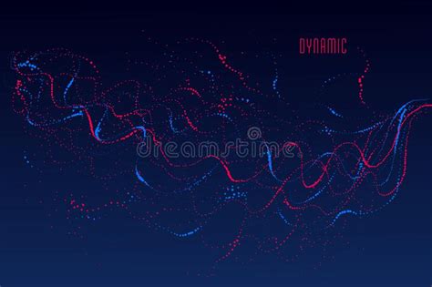 Particle Flow Array Colorful Vector Abstract Background Life Forms Bio