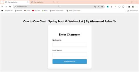 [video] finished one to one chat application with spring boot ahammed ashraf k posted on the