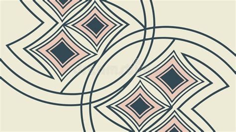 Abstract Interlocking Square Patterns Modern Symmetrical Design Vector Design Generative Ai