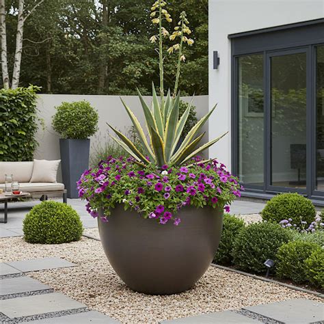 Transforming Landscapes With Round Garden Pots And Planters