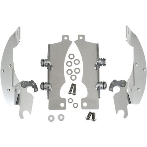 Memphis Shades Trigger Lock Mount Kit For Batwing Fairing Polished