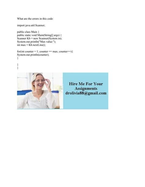 What Are The Errors In This Code Import Java Util Scanner Publicpdf