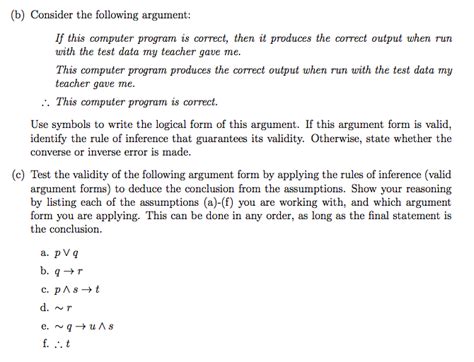 solved a use truth tables to determine whether each of the
