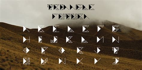 Triangle Font
