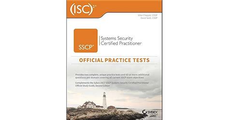 Isc 2 Sscp Systems Security Certified Practitioner Official Practice Tests By Mike Chapple