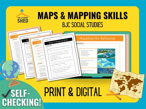 Maps And Mapping Skills Worksheets The Student Shed