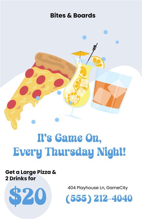 Free Restaurant Menu Poster Template To Edit Online