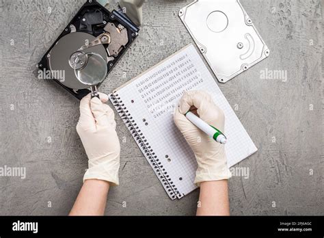 Concept Of Data Recovery Engineer Is Recovering Data From Failed Hard Disk Driver Hdd Disk
