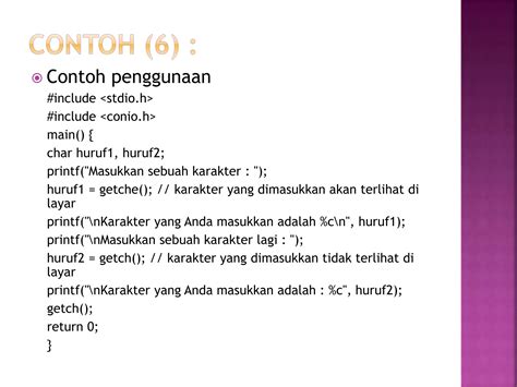 Pertemuan Ke 5 Membaca And Menulis Karakter Input And Output 2ppt
