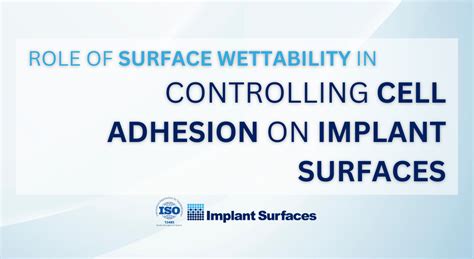 Role Of Surface Wettability In Controlling Cell Adhesion On Implant
