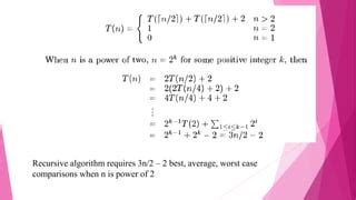 Algorithm Design Techiques Divide And Conquer PPT