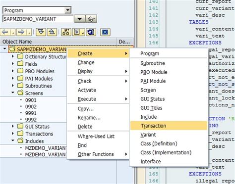 Sap Abap Central Creation Of Selection Screen Variant In Module Pool Programming