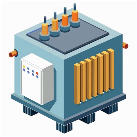Electric Transformer Vector Design Highvoltage Power Equipment