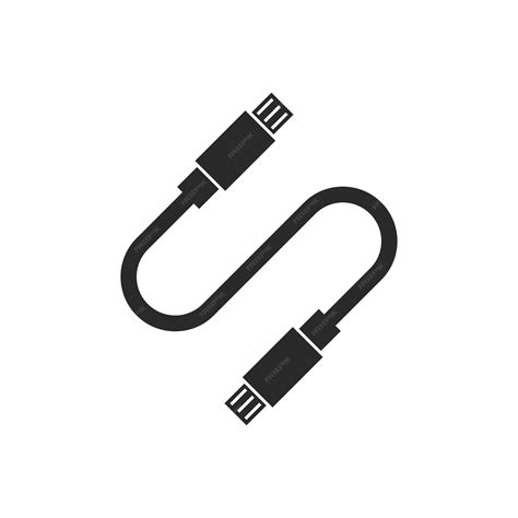 Premium Vector Usb Data Transfercable Icon