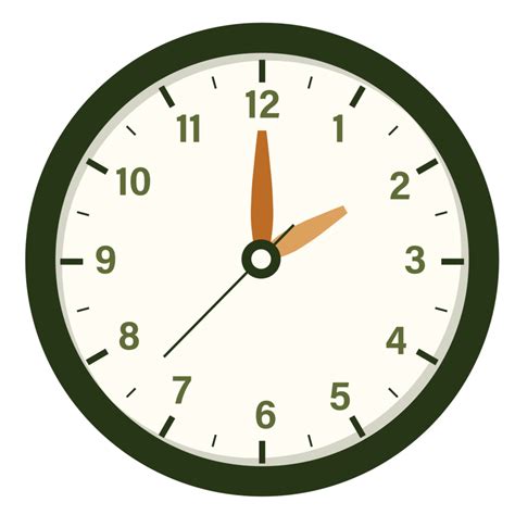 Wall Analog Clock Design Show At 2 Oclock Time And Clock Illustration 35271186 Png