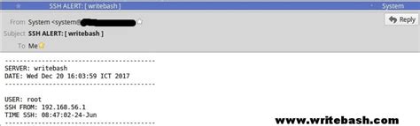 Script Send Email To Admin Warning Ssh Login