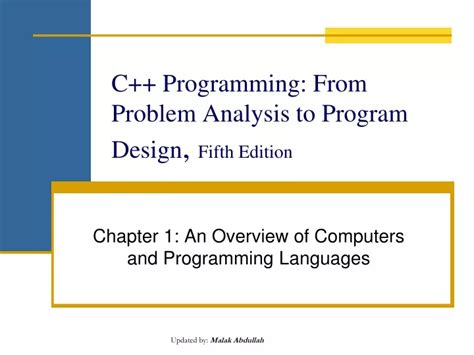 Ppt C Programming From Problem Analysis To Program Design Fifth Edition Powerpoint