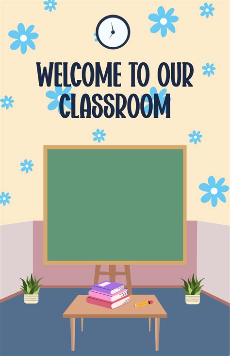 Free Classroom Welcome Poster Templates To Edit Online