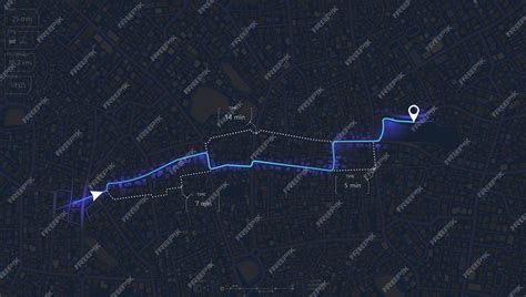 지역을 탐색하는 Gps 그래픽 관광 지도 탐색 지도 도시 미래의 노선 조각 프리미엄 벡터