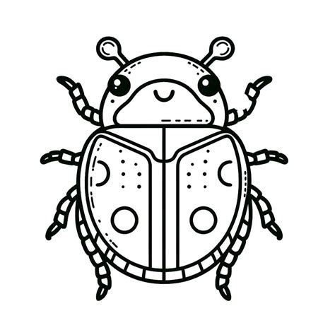 Escarabajo Kever Colorear Kleurplaat Scarabeo Disegno Escarabajos Bug