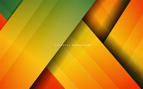 Abstract Overlap Layer Green Orange Background 8865800 Vector Art At