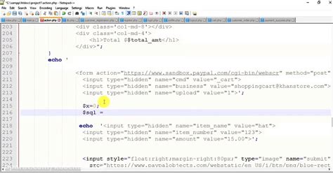 shopping cart tutorial bootstrap jquery ajax php paypal part 30