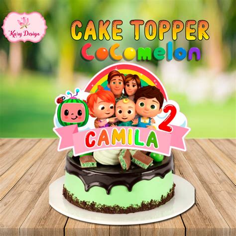 Cocomelon Birthday Cake Topper Coco Melon Cake Topper Coco Melon Porn