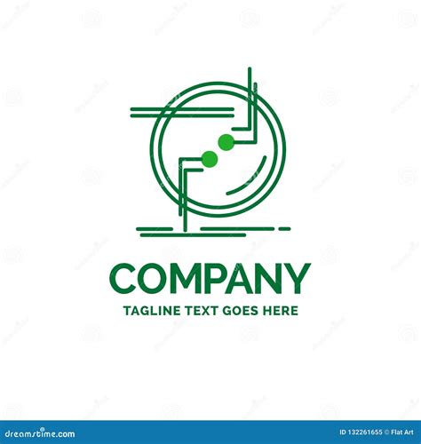 Chain Connect Connection Link Wire Flat Business Logo Templa Stock