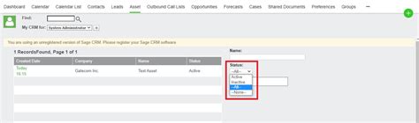 All And None Selection Option Missing From Filter Dropdown Sage CRM Tips Tricks And