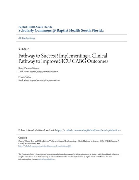 Pdf Pathway To Success Implementing A Clinical Pathway To Dokumen Tips