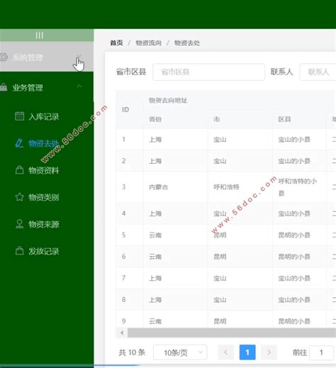 基于vue的物资管理系统的设计与实现mysql含录像javaweb56设计资料网