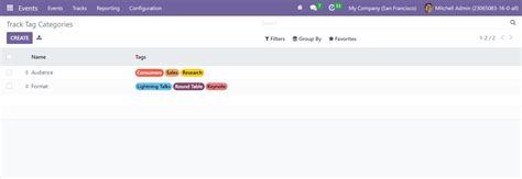 events configurationsin odoo 16 events app odoo v16 community edition