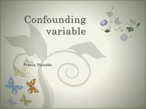 PPT Confounding Variable PowerPoint Presentation Free Download ID 1607826