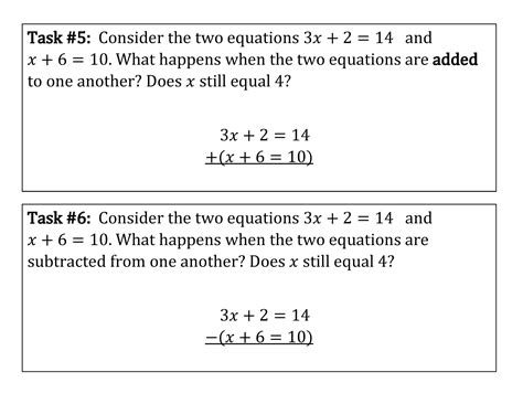 Solving Systems By Elimination Thin Slicing Lesson 8th Grade Math