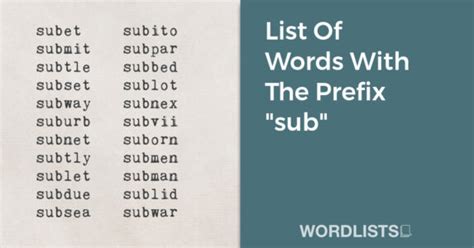 List Of Words With The Prefix Bio